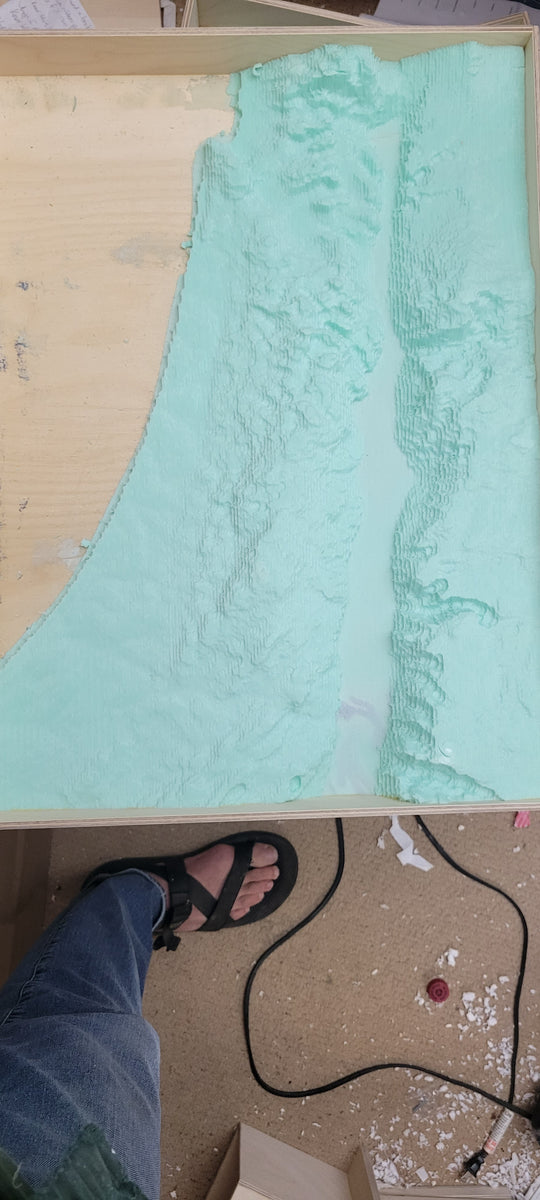 Raised Map of Israel – The Catechists Husband